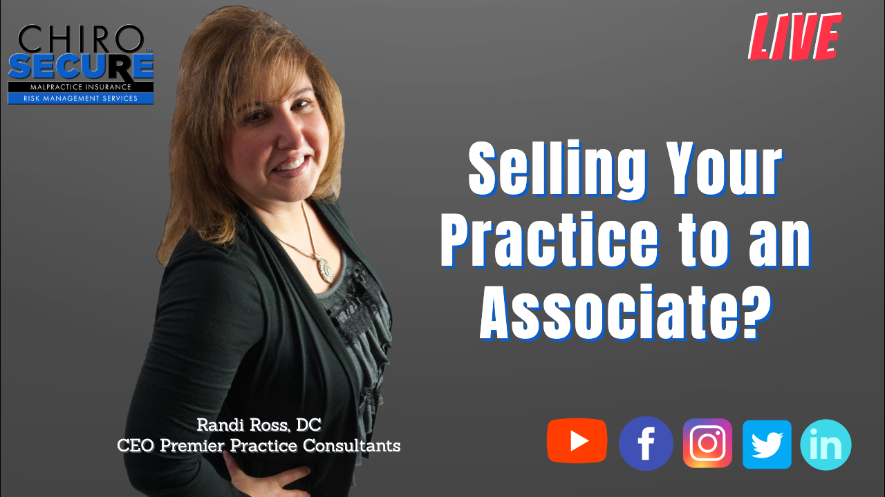 Selling Your Practice to an Associate? Dr. Randi Ross - ChiroSecure